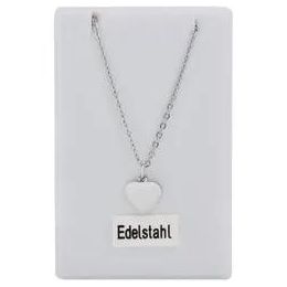 Adelia&acute;s Kette ohne Anh&auml;nger ADELIA ́S "Damen Halskette mit Anh&auml;nger &ndash; Herz aus Edelstahl", silber, Halsketten, Damen, 45cm, Edelstahl, Eine sch&ouml;ne Geschenkidee f&uuml;r jeden Anlass