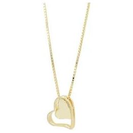 Adelia&acute;s Kette ohne Anh&auml;nger ADELIA ́S "Damen Halskette mit Anh&auml;nger &ndash; Herz aus 925 Silber", gold, Halsketten, Damen, 45cm, Silber 925 (Sterlingsilber), Ideal zum Verschenken &ndash; schlicht und stilvoll