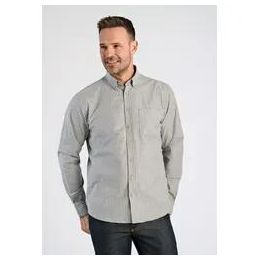 JACK'S INN 54 Businesshemd JACK&rsquo;S "Oxford-Hemd Regular Fit", Herren, Gr. L, Normalgr&ouml;&szlig;en, grau (dusty grau), Obermaterial: 98% Baumwolle, 2% Elasthan, Hemden