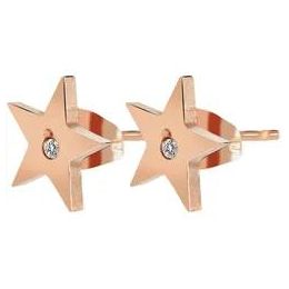 Adelia&acute;s Paar Ohrh&auml;nger ADELIA ́S "Damen Ohrringe &ndash; Ohrstecker aus Edelstahl mit Strass Steinchen", Damen, Gr. Damen, Edelstahl, gold, Ohrringe, Ideal als Geschenk f&uuml;r besondere Anl&auml;sse
