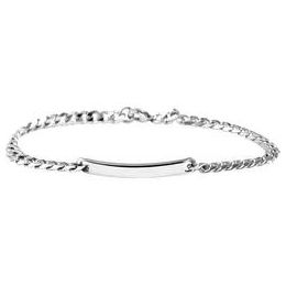 Adelia&acute;s Armband ADELIA ́S "Unisex Armband &ndash; Panzerarmband aus Edelstahl 22,5 cm", silber, Armb&auml;nder, Damen, 22cm, Edelstahl, Armband, Ein kleines Geschenk mit gro&szlig;er Wirkung