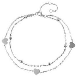 Adelia&acute;s Armband ADELIA ́S "Damen Armband &ndash; Herz aus Edelstahl 22,5 cm", silber, Armb&auml;nder, Damen, 22cm, Edelstahl, Armband, Perfekt als Geschenk f&uuml;r besondere Menschen