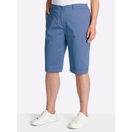 sheego Gro&szlig;e Gr&ouml;&szlig;en Jeansbermudas mit Dehnbund hinten, blau, Gr&ouml;&szlig;e 54 - Damen