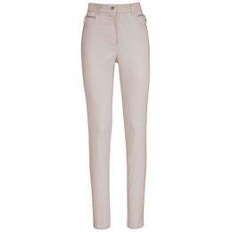 Stehmann Comfort line Damen Stretch-Hose mit Zier-Taschen vorne, stein, Gr&ouml;&szlig;e 104