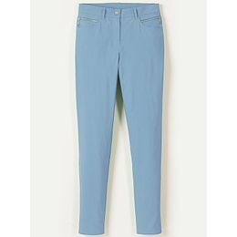 sheego Gro&szlig;e Gr&ouml;&szlig;en Stretch-Hose mit Zier-Taschen vorne, bleu, Gr&ouml;&szlig;e 24 - Damen