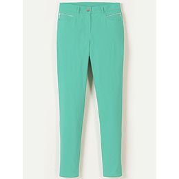 sheego Gro&szlig;e Gr&ouml;&szlig;en Stretch-Hose mit Zier-Taschen vorne, mint, Gr&ouml;&szlig;e 235 - Damen