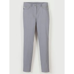 sheego Gro&szlig;e Gr&ouml;&szlig;en Stretch-Hose mit Zier-Taschen vorne, grau, Gr&ouml;&szlig;e 255 - Damen