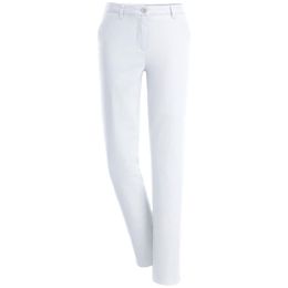 sheego Gro&szlig;e Gr&ouml;&szlig;en Boyfriend-Hose mit G&uuml;rtelschlaufen, wei&szlig;, Gr&ouml;&szlig;e 52 - Damen