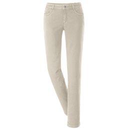 Ascari sheego Gro&szlig;e Gr&ouml;&szlig;en Stretch-Jeans in R&ouml;hren-Form, sand, Gr&ouml;&szlig;e 44 - Damen
