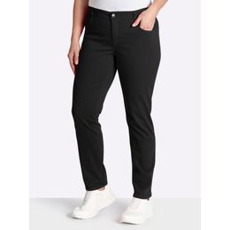Ascari sheego Gro&szlig;e Gr&ouml;&szlig;en Stretch-Jeans in R&ouml;hren-Form, schwarz, Gr&ouml;&szlig;e 25 - Damen