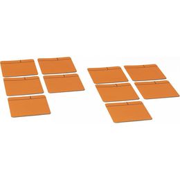 SMIT VISUAL Haftnotizen, magnetisch, LxB 100 x 100 mm, VE 10 Stk, orange