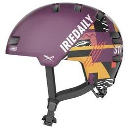 Fahrradhelm Abus "SKURB ACE" Gr. S, schwarz (iriedaily plum), Helme, S Kopfumfang: 51cm - 56cm
