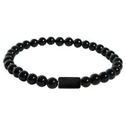 Adelia&acute;s Gliederarmband ADELIA ́S "Herren Armband &ndash; Kugelarmband aus Edelstahl mit Onyx 21 cm", schwarz, Armb&auml;nder, Herren, 21cm, Edelstahl, Gliederarmband, Perfekt als Geschenk f&uuml;r besondere Menschen