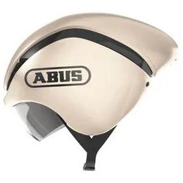 Rennradhelm Abus "GAMECHANGER TT" Gr. L, gold (goldfarben), Helme, L Kopfumfang: 58cm - 62cm, gl&auml;nzend, unifarben