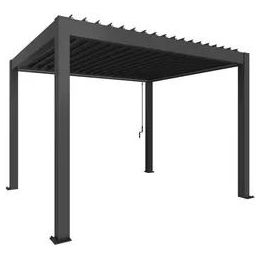 Pergola BioHort "3,5x3 m, verschiedene Farben", grau (dunkelgrau, metallic), B:367,5cm T:312cm, Pergolen, 367,5x312x264 cm, ausgezeichnet mit dem Red Dot Design Award