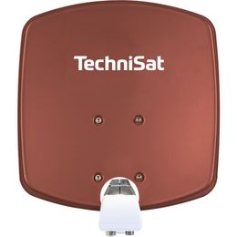 Technisat DIGIDISH 33 Sat-Sch&uuml;ssel mit Twin-LNB & Wandhalterung, 2 TN ziegelrot