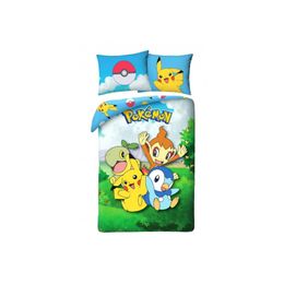 Pok&eacute;mon Pok&eacute;mon Bettw&auml;sche Set aus Baumwolle Bettdeckenbezug 140 &times; 200 cm