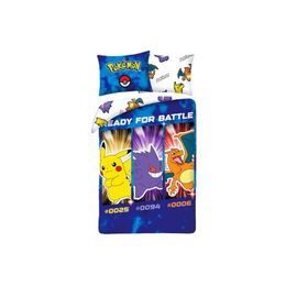 Pok&eacute;mon Pok&eacute;mon Bettw&auml;sche Set aus Baumwolle Bettdeckenbezug 140 &times; 200 cm