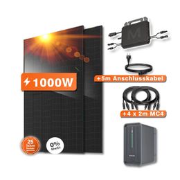 1000W Balkonkraftwerk mit 800W Wechselrichter + 2.24kWh Speicher