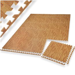 TecTake&reg; Schutzmattenset, 12-teilig mit 24 Randst&uuml;cken, weich und rutschfest, leichte Reinigung und flexibel erweiterbar