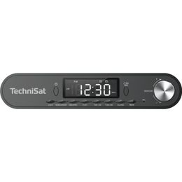 Technisat Viola K&uuml;chenradio - 5 Watt Unterbau Radio mit UKW/FM, LED Display, Arbeitsleuchte, Timer, Bluetooth, Weckfunktion anthrazit