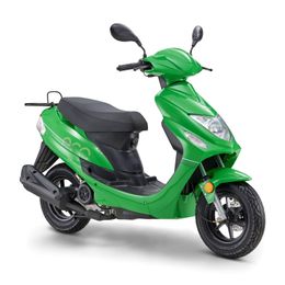 Luxxon Motorroller ECO (45km/h) E5 EFI, gr&uuml;n - 50ccm 4-Takt, 2,2kW/3PS, 1,9l/100km, 10" Reifen, mit Staufach, StVZO