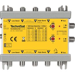 Technisat TECHNIROUTER 5/2x16 Sat-Verteiler f&uuml;r 2 Str&auml;nge je 16 Teilnehmer