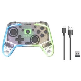 Speed-Link SPEEDLINK RAIT NX RGB Gamepad - Wireless/Wired - for PC/Android/Switch OLED/Lite, clear transparent