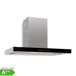 Klarstein Alinea 90 Dunstabzugshaube 90cm Wandhaube WiFi A++ 500m&sup3;/h Touch Schwarz