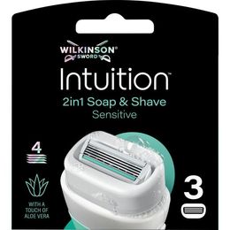 Wilkinson SWORD Rasierklingen, Intuition 2in1 Soap & Shave Sensitive