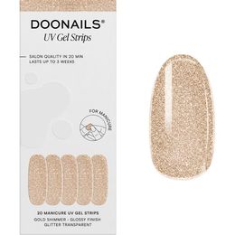 Doonails UV Gel Nagelfolien, Gel Strips Gold Shimmer