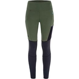 Fj&auml;llr&auml;ven Fj&auml;llr&auml;ven Damen Tights Keb Agile Deep Forest/Black (Gr&ouml;&szlig;e: L)
