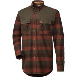 Parforce Active Jagd-Flanellhemd MAVE2 Gr&uuml;n/Orange kariert (Gr&ouml;&szlig;e: XXL)
