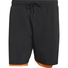 Adidas CLUB 2IN1 Tennisshorts Herren - Gr&ouml;&szlig;e XL - schwarz
