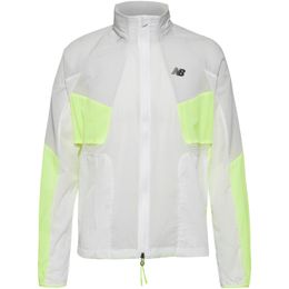 New Balance Mens Running Jacket Laufjacke Herren - Gr&ouml;&szlig;e S - wei&szlig;