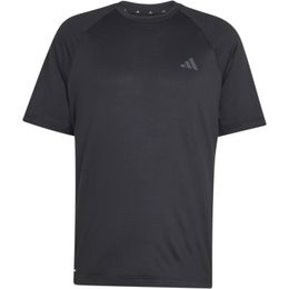 Adidas TECHESS Funktionsshirt Herren - Gr&ouml;&szlig;e S - schwarz