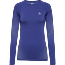Odlo PERFORMANCE WARM ECO Funktionsshirt Damen - Gr&ouml;&szlig;e XS - blau