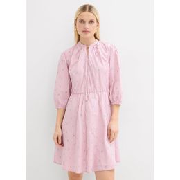 bonprix Minikleid aus reiner Baumwolle, rosa, Gr.38, modisches Minikleid aus reiner Baumwolle, 100% Baumwolle