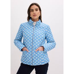 bonprix leichte Wende- Steppjacke mit Druck, blau