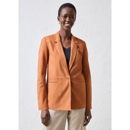 bonprix Blazer aus Veloursleder, braun, Veloursleder