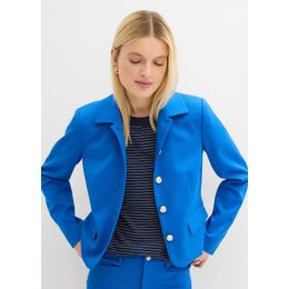 bonprix Kurzblazer, blau, Gr.50, stillvoller Kurzblazer