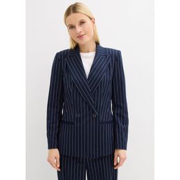 bonprix Nadelstreifen Blazer, blau