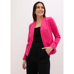 bonprix Blazer, pink, Gr.48, Modischer Blazer mit Paspeltaschen