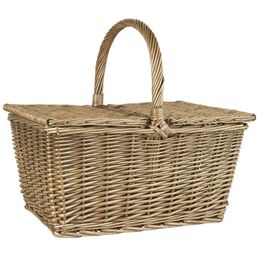 IB Laursen Picknickkorb mit Deckel und Henkel 43 x 30 x 42 cm skandinavische Deko Online Shop