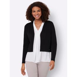 WITT Damen Bolero mit langen &Auml;rmeln, schwarz, Gr&ouml;&szlig;e 36