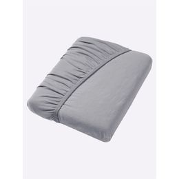 Biberna Betttuch, grau, Gr&ouml;&szlig;e 2 St. 150x250 cm - Normalbetttuch