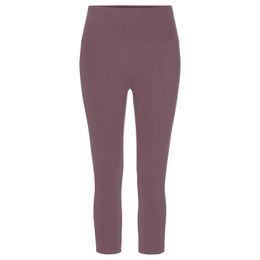 Lascana Damen Caprileggings, mauve, Gr&ouml;&szlig;e 32/34