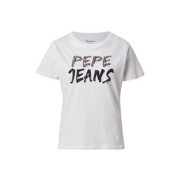 Pepe Jeans T-Shirt 'FLORAL II' Damen Gr&ouml;&szlig;e XL pastellgr&uuml;n / pastellrot / schwarz / wei&szlig;