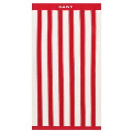 Gant Strandtuch Herren Gr&ouml;&szlig;e 100x180cm rot / wei&szlig;