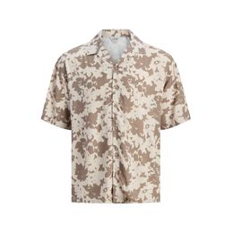 Jj Rebel Button Up Shirt 'JREBBLOSSOM' male Beige size XL